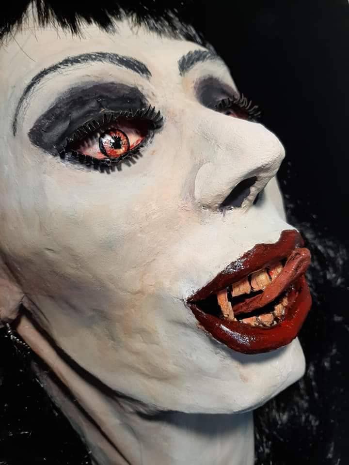 Decorative Vampire Female Head for Wall, Fake Taxidermy, Paper ...