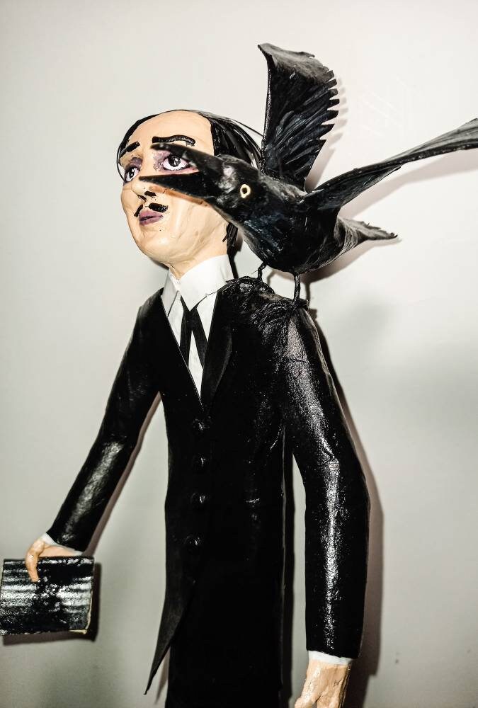 Edgar Allan Poe's Paper Sculpture. Completely Handmade - Etsy