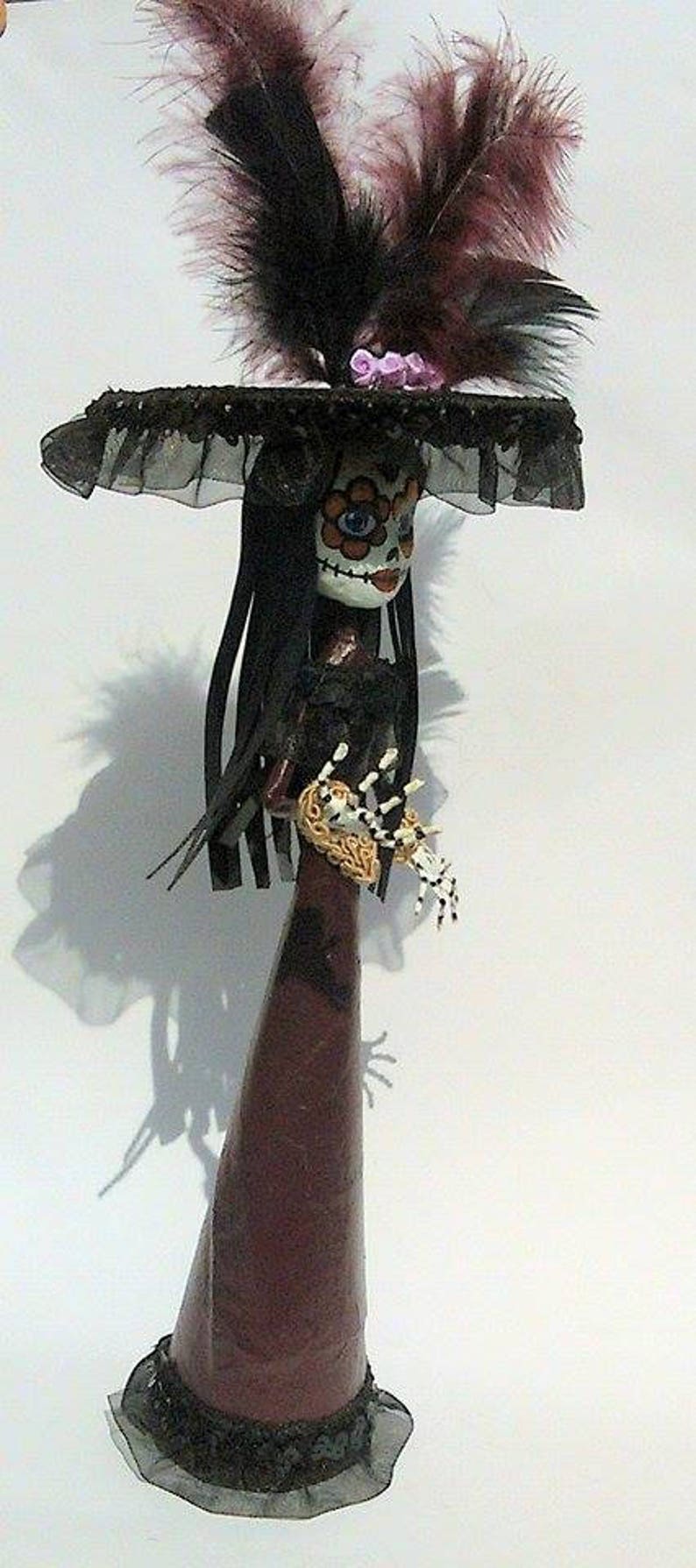 Sculpture of Catrina Girl Paper Mache, Papercraft - Etsy