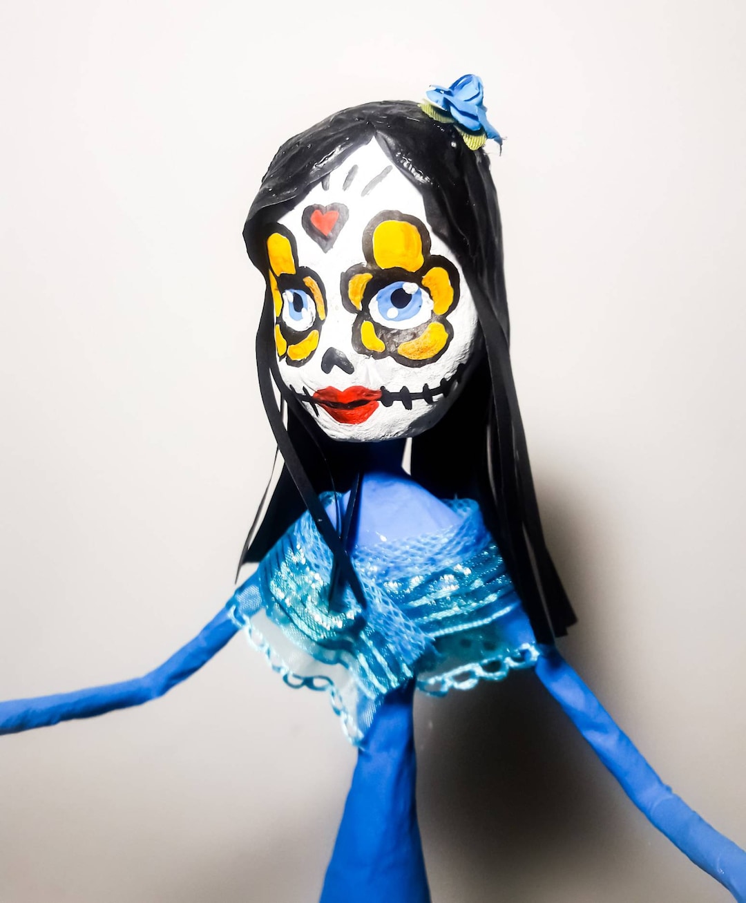 Catrina Girl Paper Sculpture Papier Mache Papercraft - Etsy