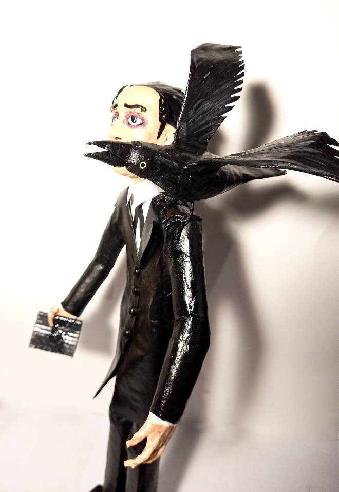 Edgar Allan Poe's Paper Sculpture. Completely Handmade - Etsy