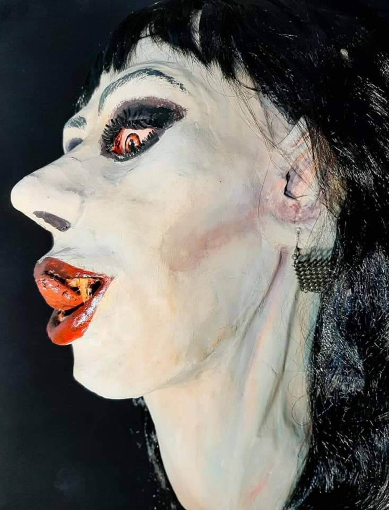 Decorative Vampire Female Head for Wall, Fake Taxidermy, Paper ...