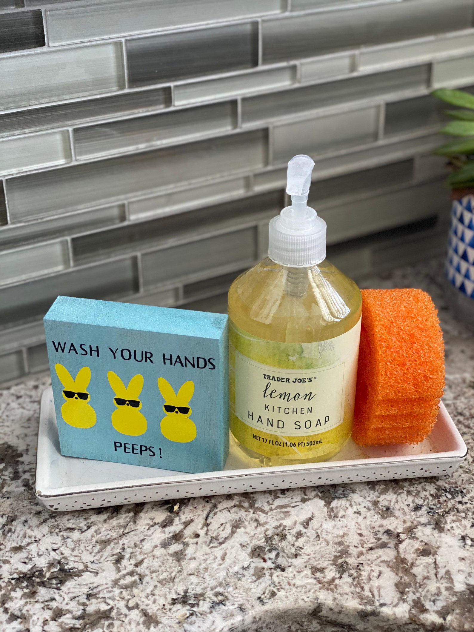 Wash Your Hands Bathroom Sign| Spring Decor| Peeps Sign| Easter Sign ...