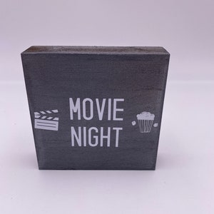 Movie Night Decorations|home Theater Sign| Movie Night Party Decor ...
