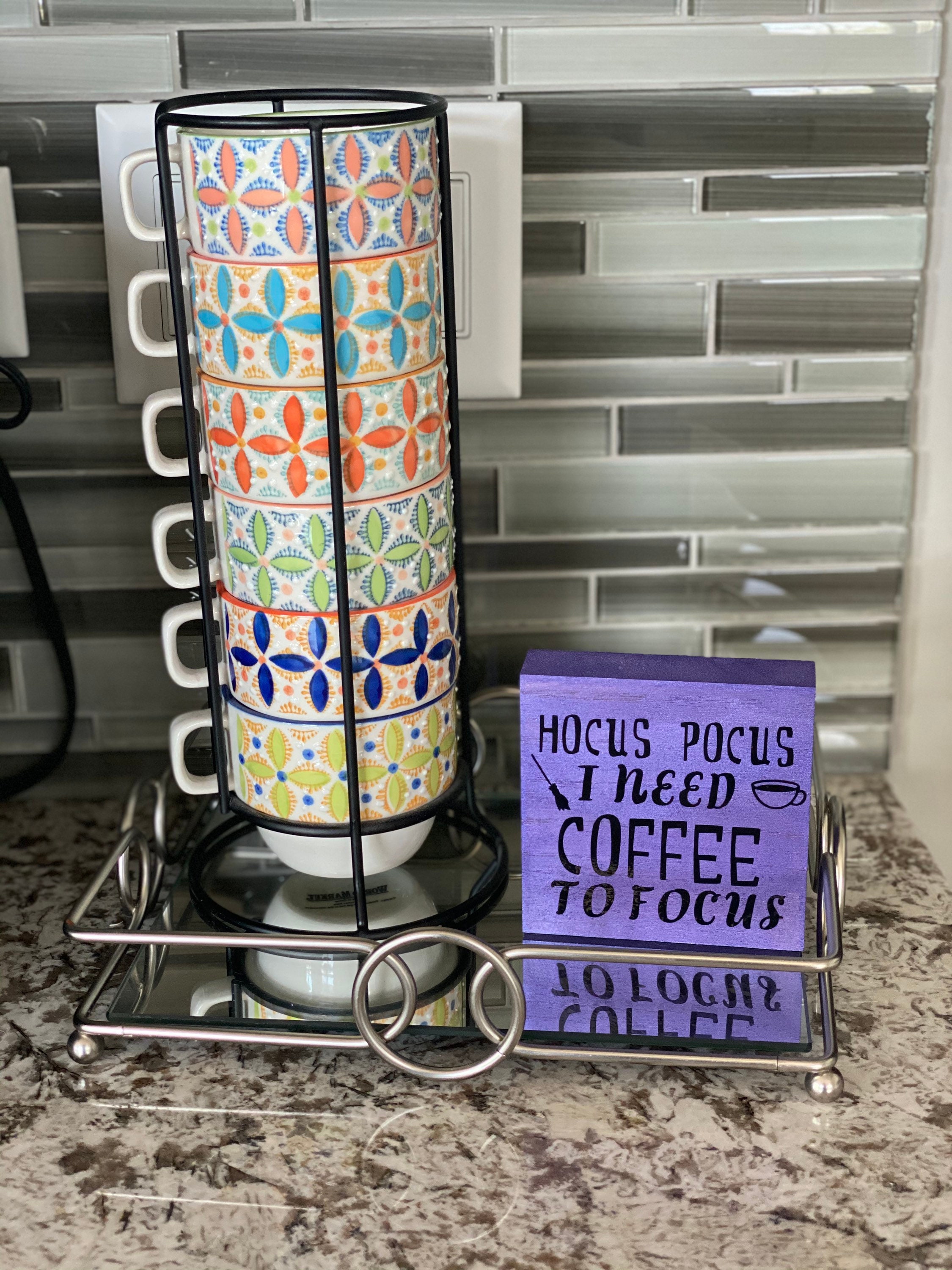 Hocus Pocus I Need Coffee to Focus Decor|party Favor|halloween Tiered ...