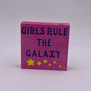 Girls Rule the Galaxy Signgirl Empowerment Signgirls Bedroom - Etsy