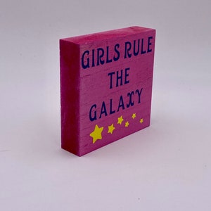 Girls Rule the Galaxy Signgirl Empowerment Signgirls Bedroom - Etsy