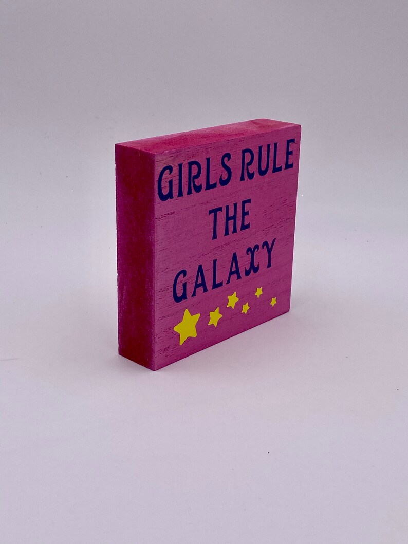 Girls Rule the Galaxy Signgirl Empowerment Signgirls Bedroom | Etsy