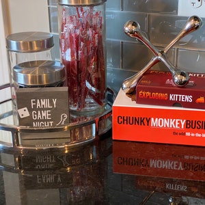 Family Game Night Sign| Game Night Decor| Family Room Decor| Game Night ...