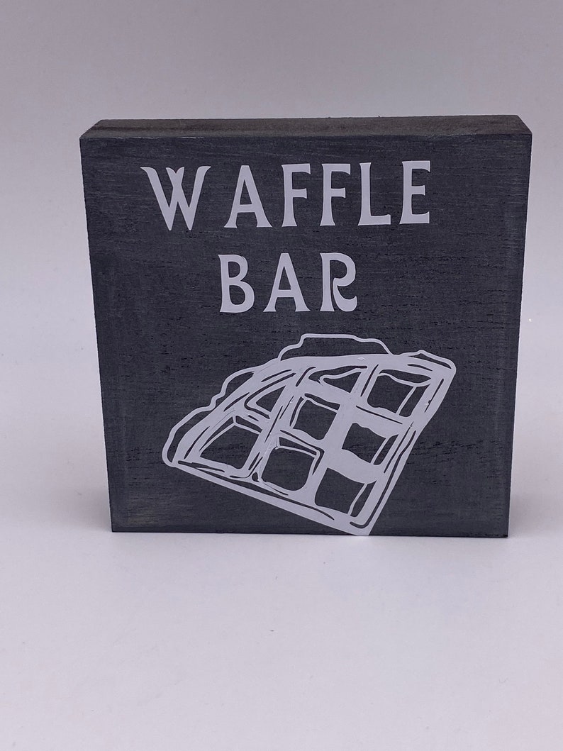 Waffle Bar Sign Brunch Decor kitchen Decor Brunch Sign | Etsy