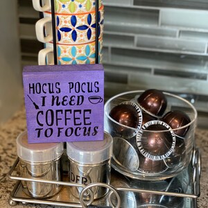 Hocus Pocus I Need Coffee to Focus Decor|party Favor|halloween Tiered ...
