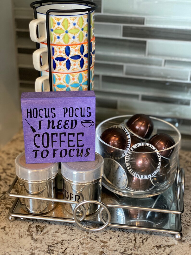 Hocus Pocus I Need Coffee to Focus Decor|party Favor|halloween Tiered ...