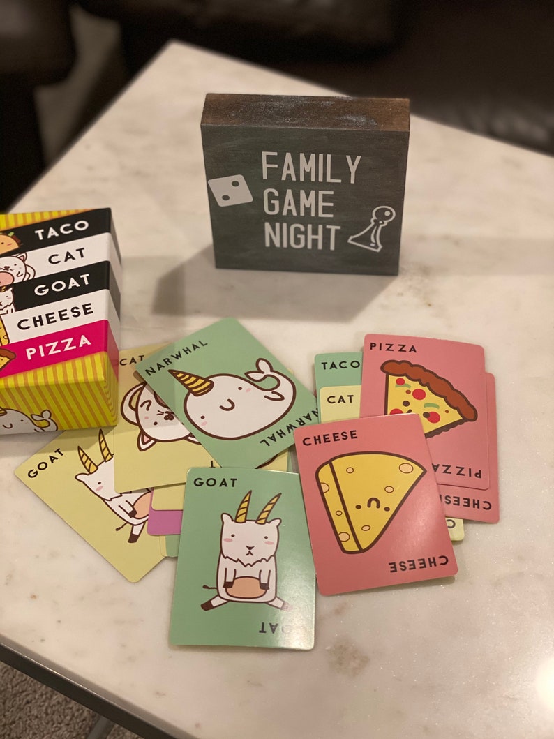 Family Game Night Sign Game Night Decor Family Room Decor - Etsy