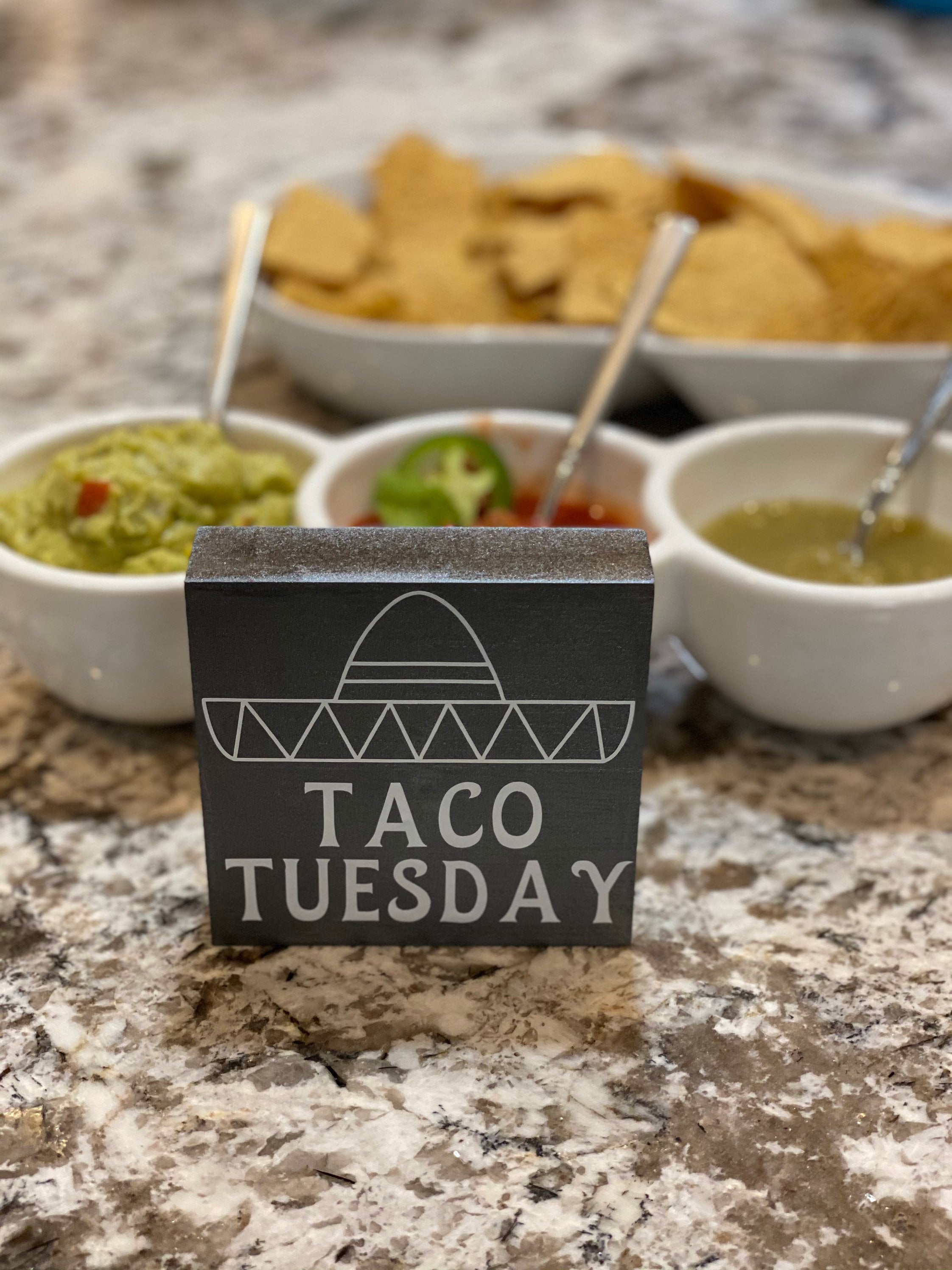 Taco Tuesday Sign Taco Bar Sign Modern Kitchen Decor Taco | Etsy