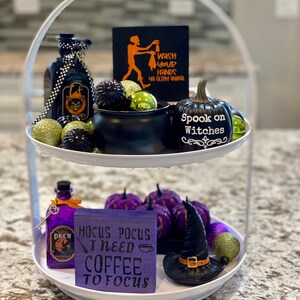 Hocus Pocus I Need Coffee to Focus Decor|party Favor|halloween Tiered ...