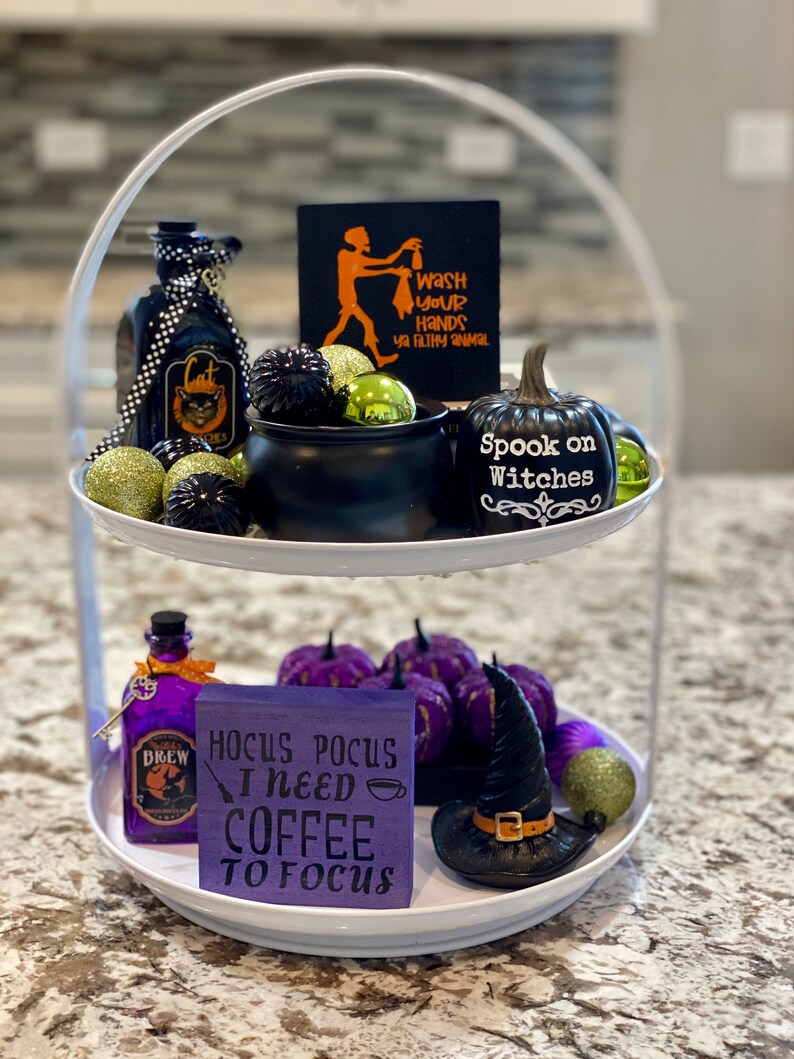 Hocus Pocus I Need Coffee to Focus Decor|party Favor|halloween Tiered ...