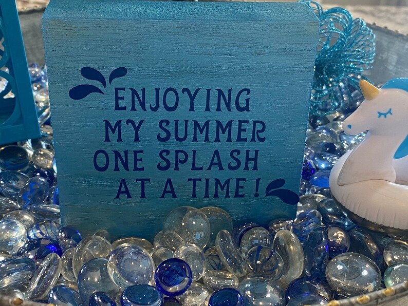 Summer Tiered Tray Decor Poolsign Summer Wooden Decor Pool - Etsy