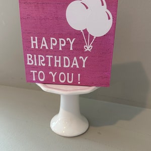 Happy Birthday Wooden Sign|birthday Decor| Modern Birthday Party ...