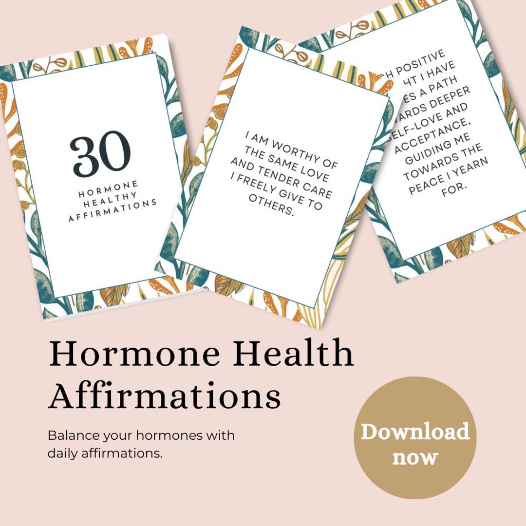 30 Hormone Healthy Affirmations - Etsy