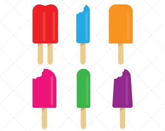 Ice Lollies Clip Art - Etsy
