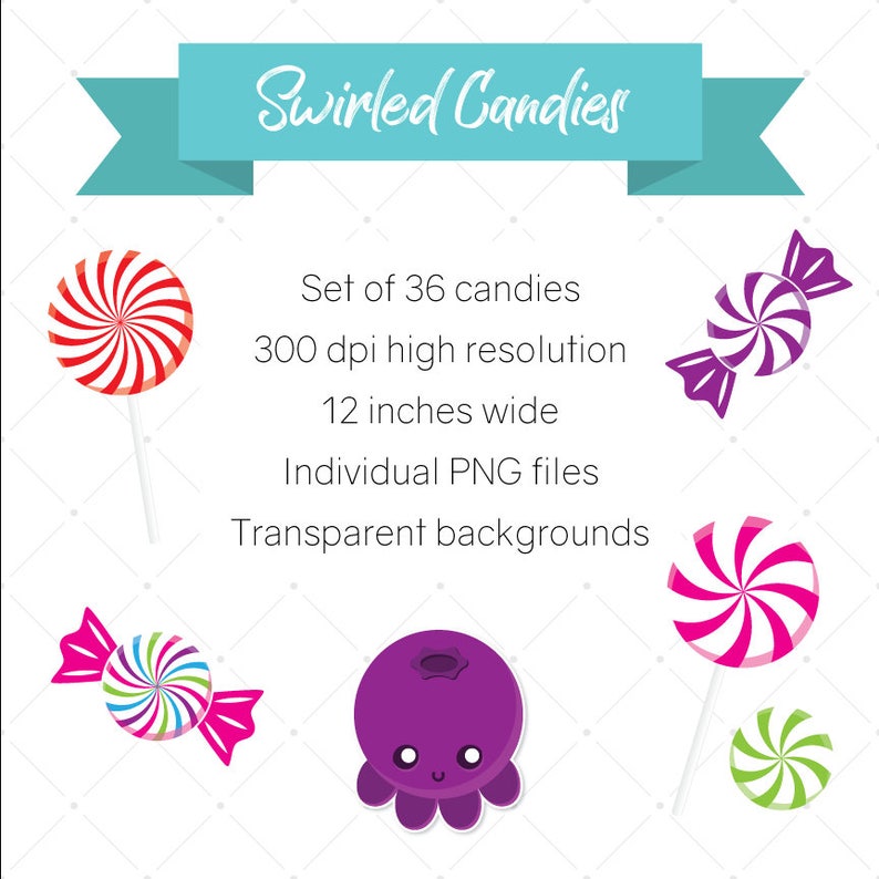 Swirled Candies, Clip Art, Peppermint Candy, Scrapbook Graphics ...