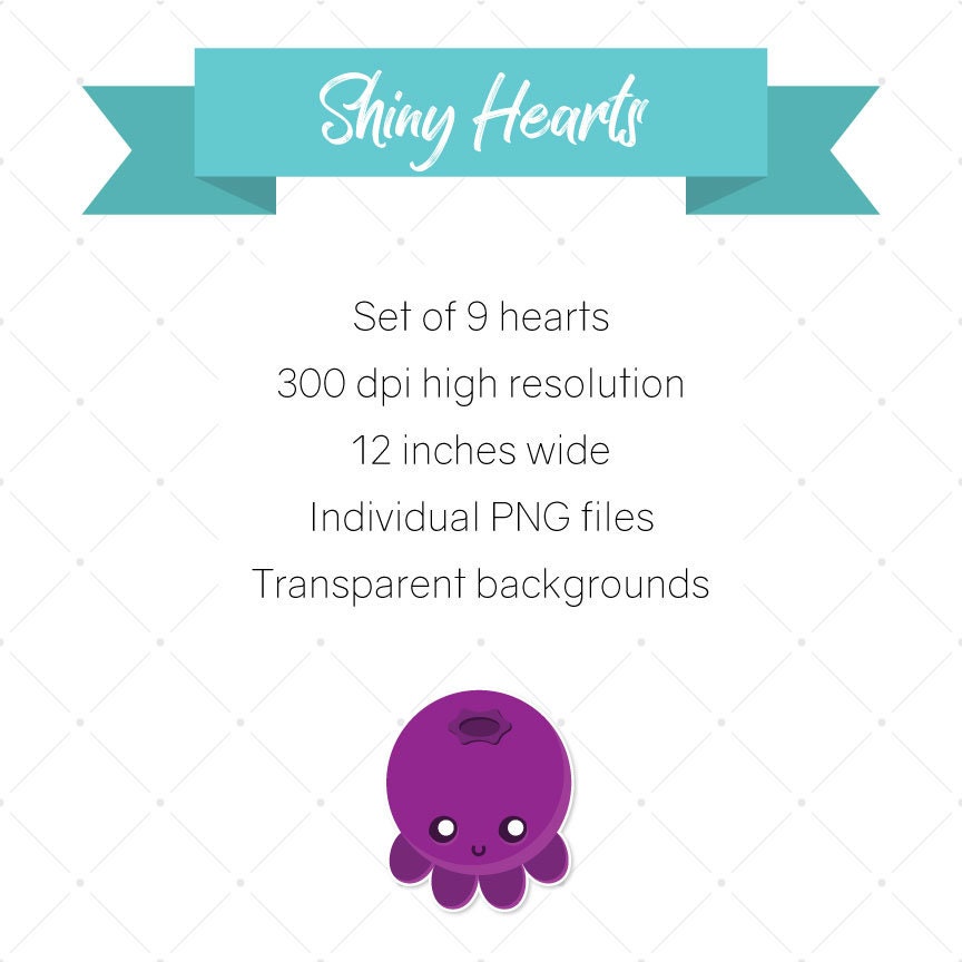 Shiny Hearts, Clip Art, Valentine's Day, Romantic Gift, Anniversary ...