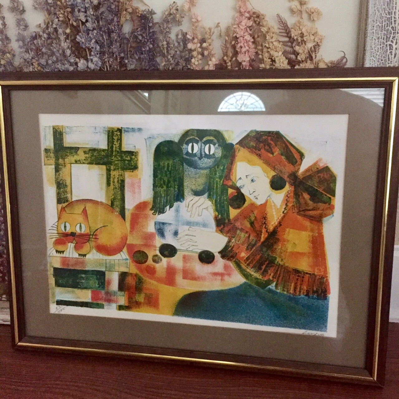 Collectors Guild Lithograph Mid Century Gypsy Fortune Teller - Etsy