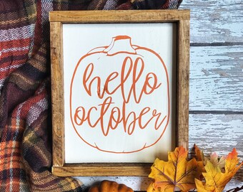 Hello october | Etsy