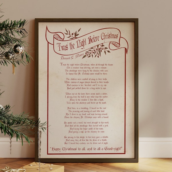 The Night Before Christmas - Etsy