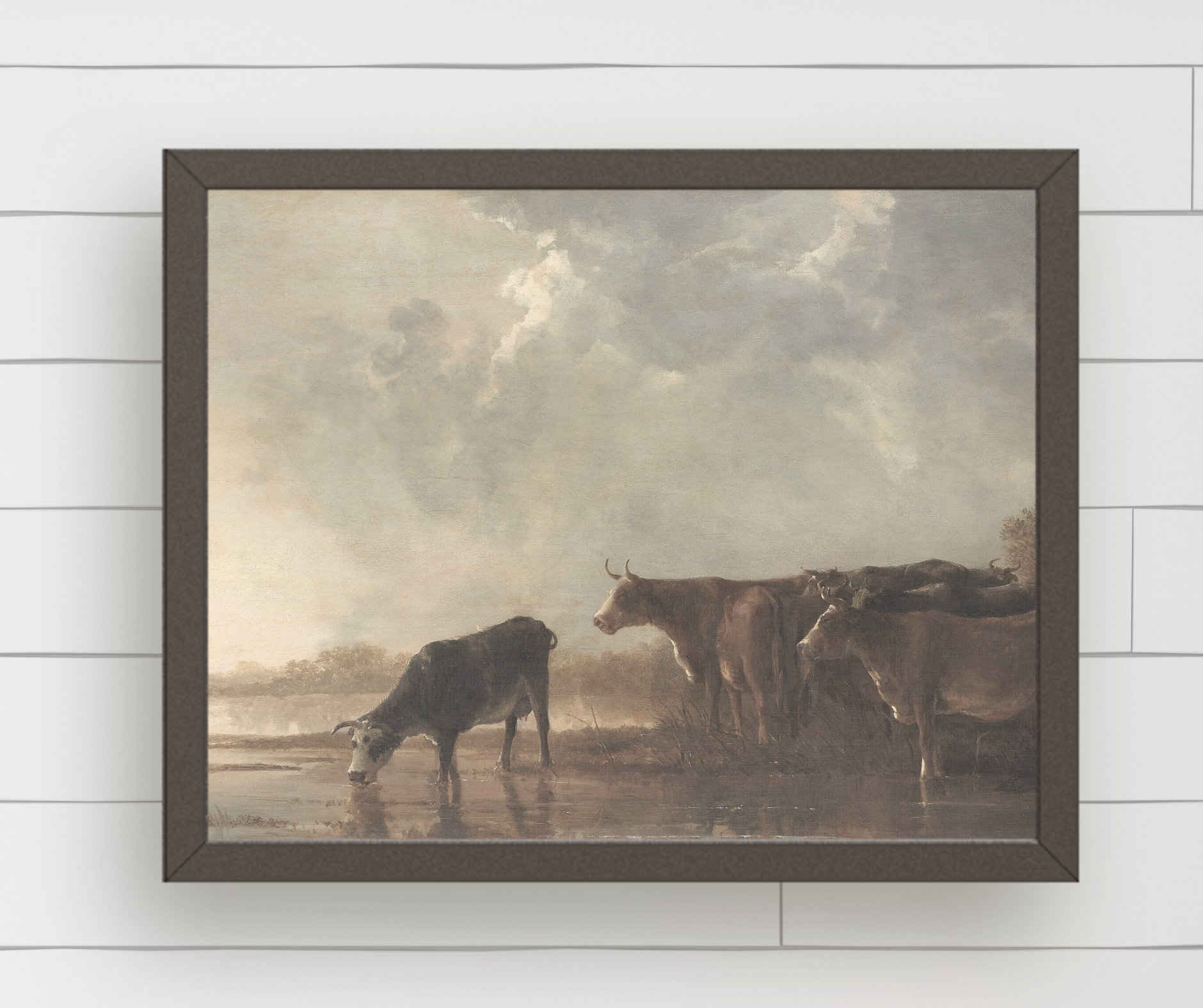 Peaceful Cattle Ranch Scene Printable Art Digital Art - Etsy