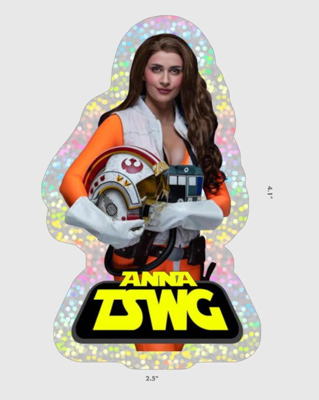 Jaina Solo Cosplay GLITTER Sticker - Etsy