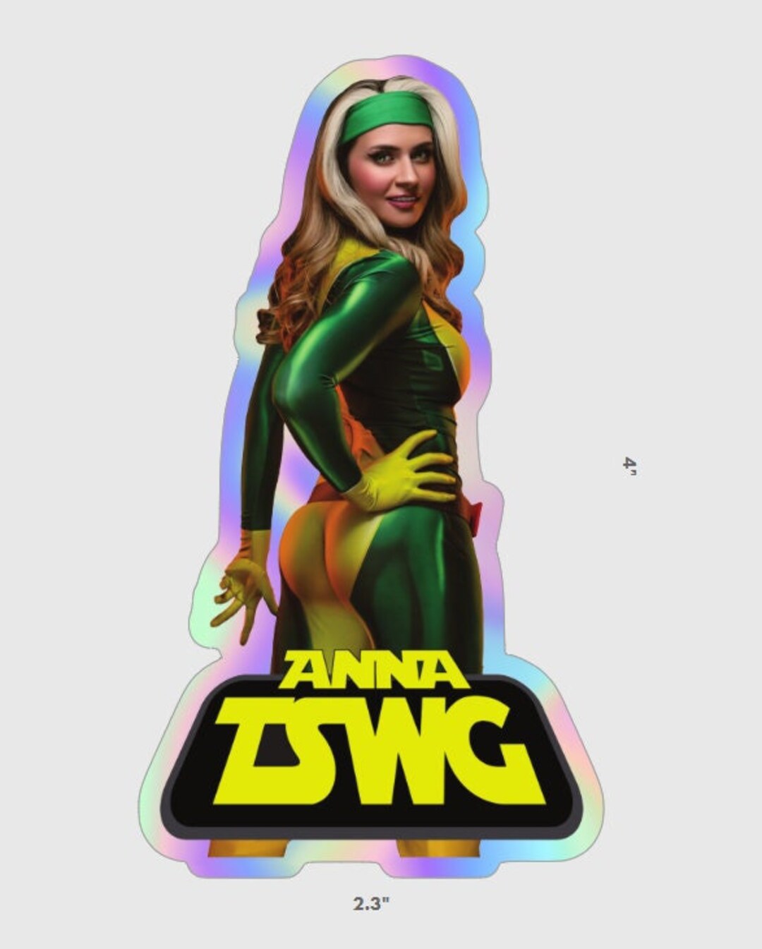 Rogue Cosplay Holographic Sticker - Etsy