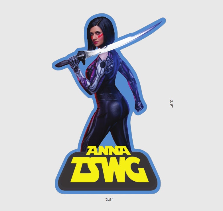 Alita Battle Angel Cosplay GLITTER Sticker - Etsy