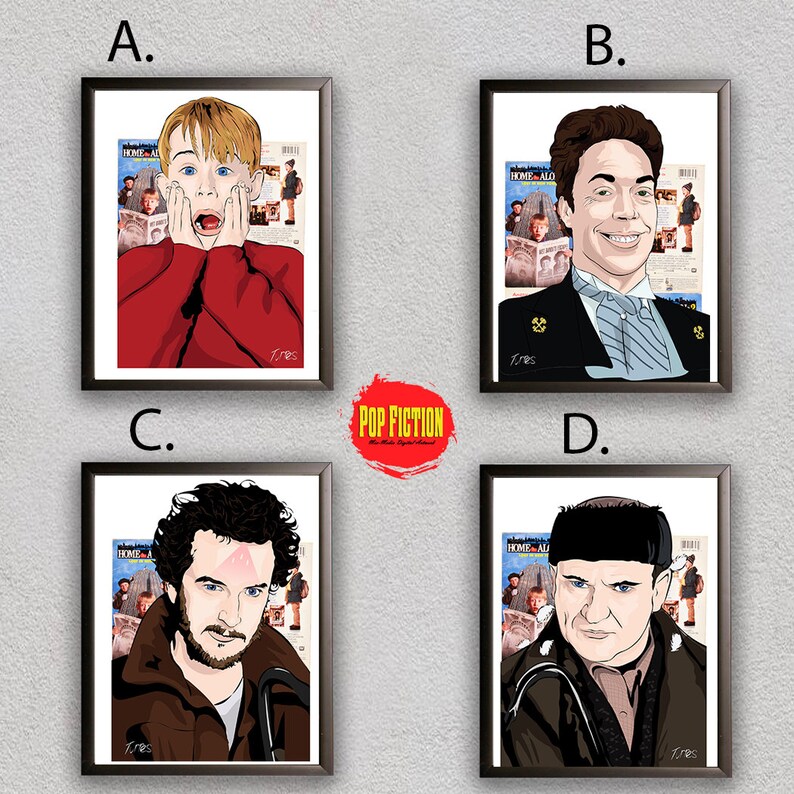 Home Alone. Original Artwork Canvas & Prints. Comics Book - Etsy