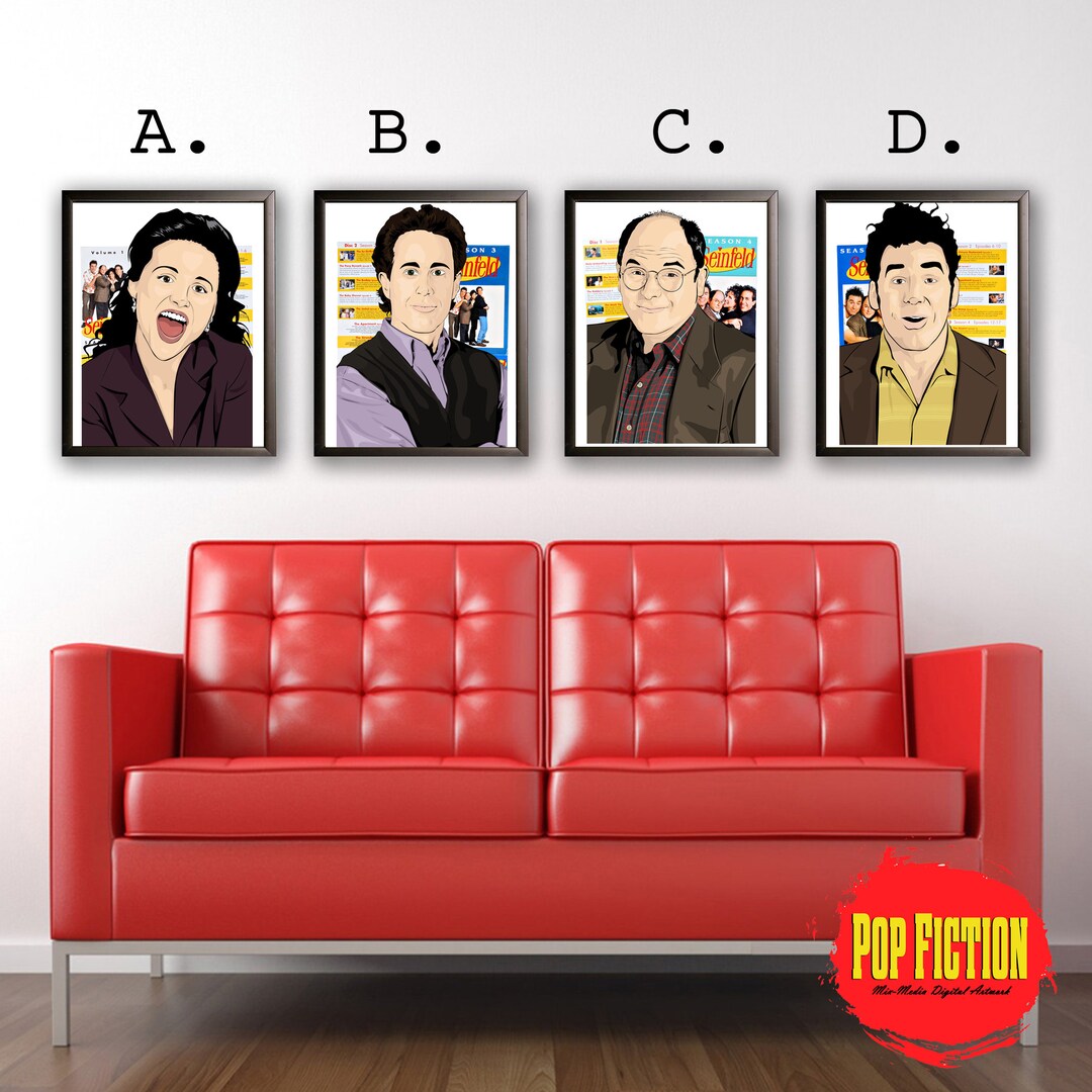 Seinfeld, Jerry Seinfeld, Elaine Benes, George Costanza, Cosmo, Kramer ...
