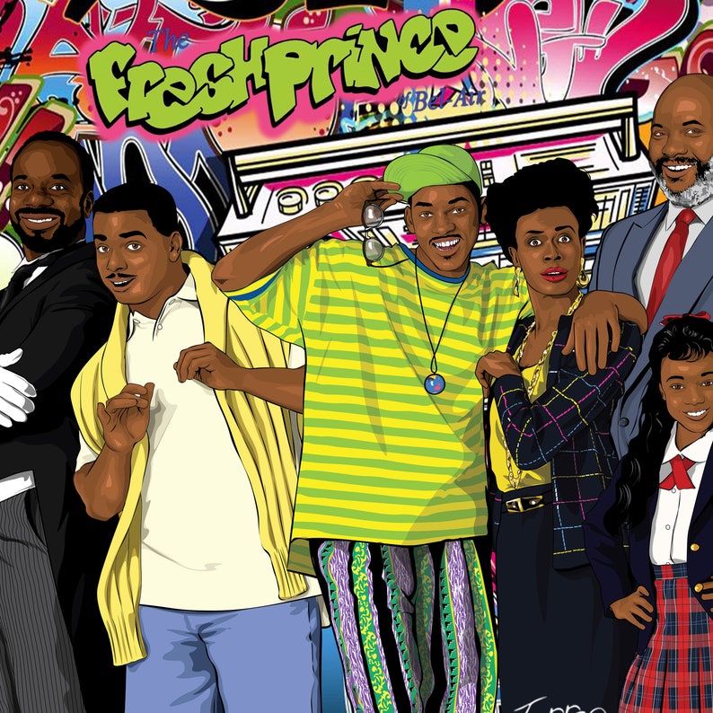 The Fresh Prince of Bel-air. Will Smith, Sitcom, Original Artwork ...