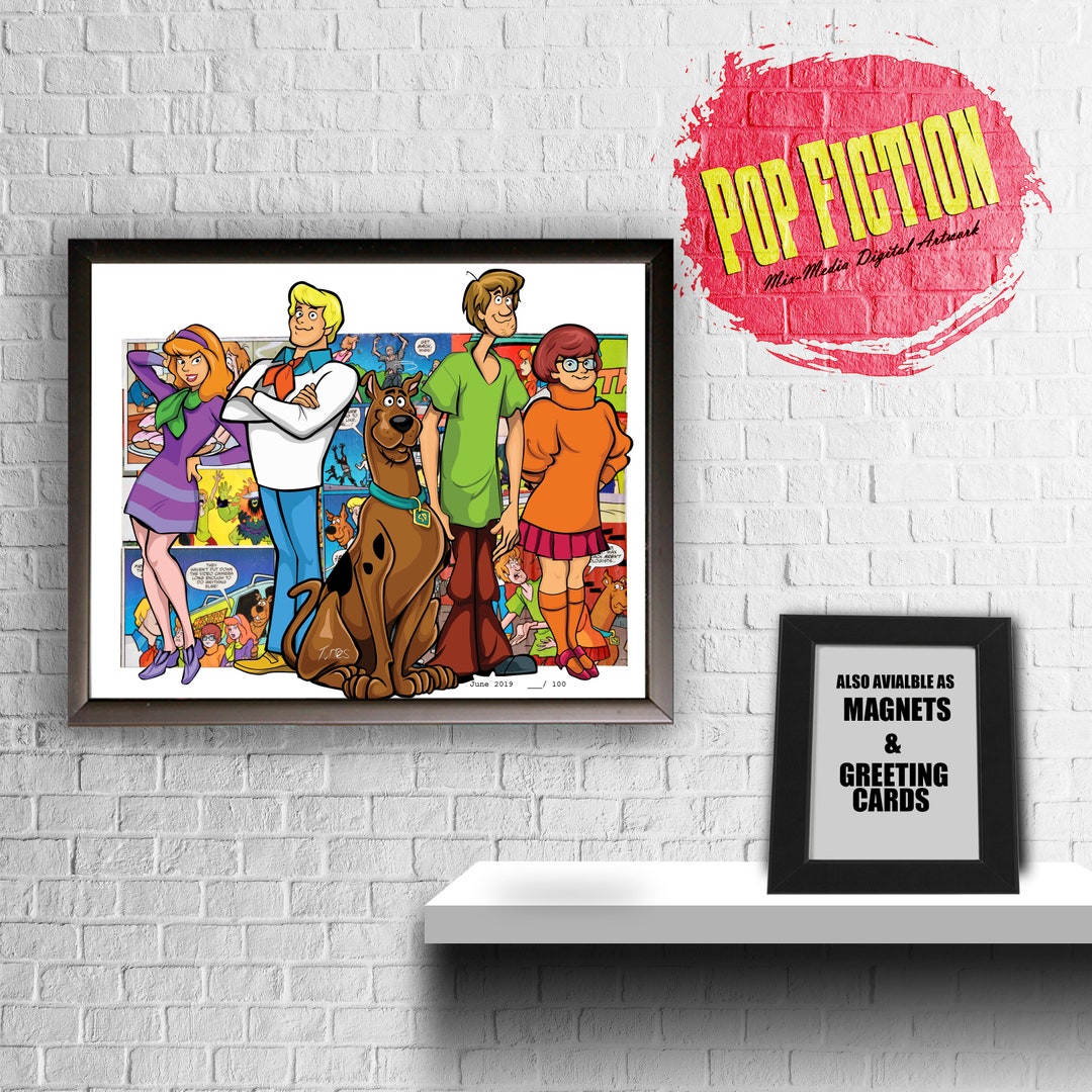 Scooby Doo, Original Artwork Canvas & Prints. Comics, Book, Collectible ...