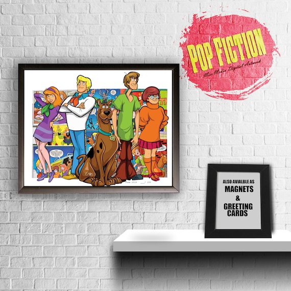 Scooby Doo Original Artwork Canvas & Prints. Comics Book | Etsy