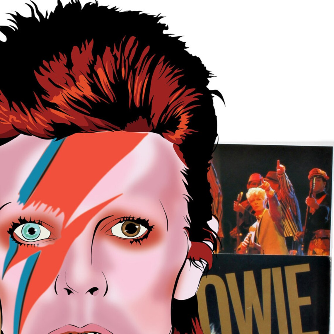 David Bowie Original Artwork Canvas & Prints. Albums Book | Etsy