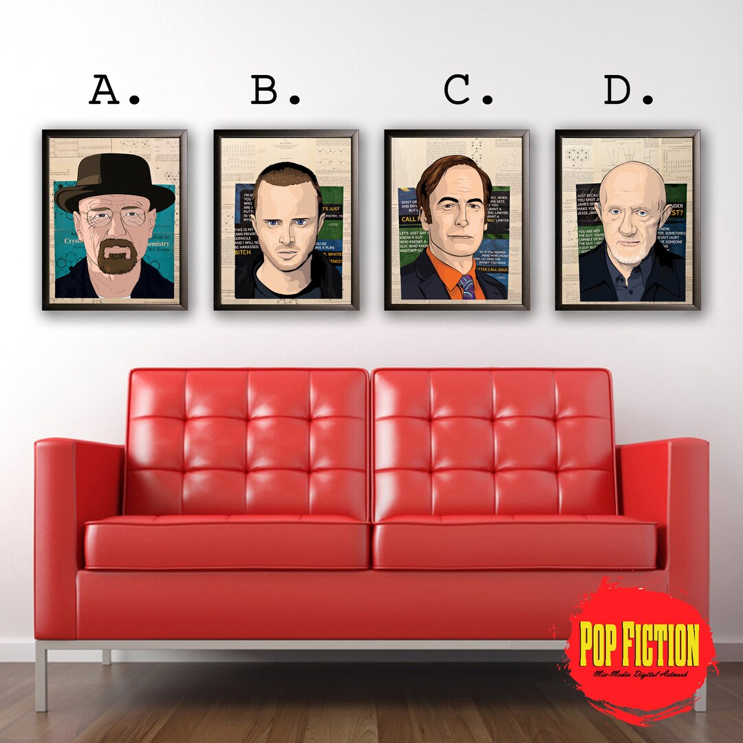 Breaking Bad Walter White Jesse Pinkman Saul Goodman - Etsy