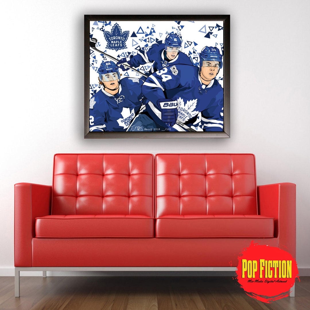Toronto Maple Leafs Hockey Team, Rookies, 2018,canada, Art,handmade ...