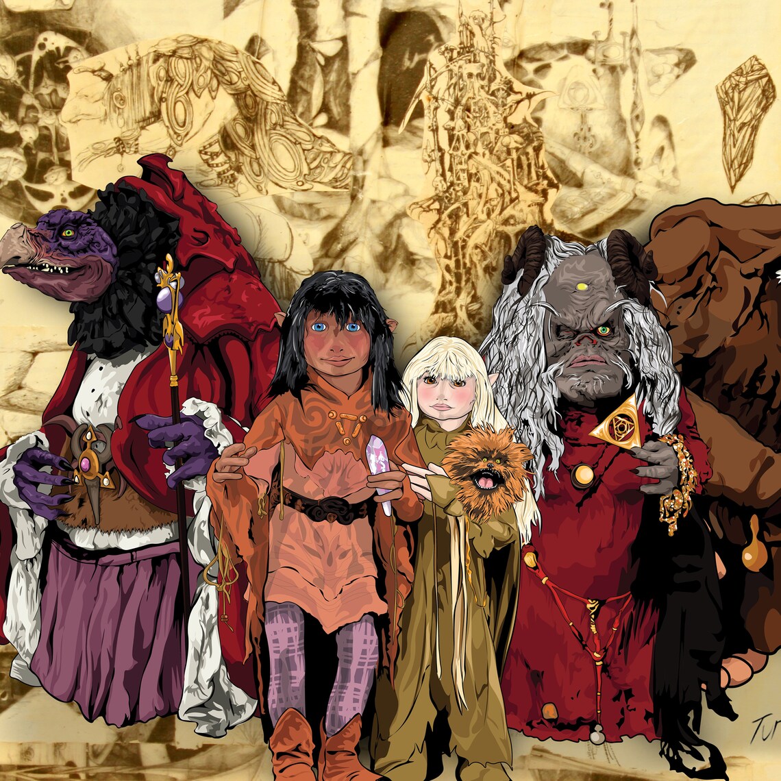 The Dark Crystal Jim Henson Original Artwork Canvas & | Etsy