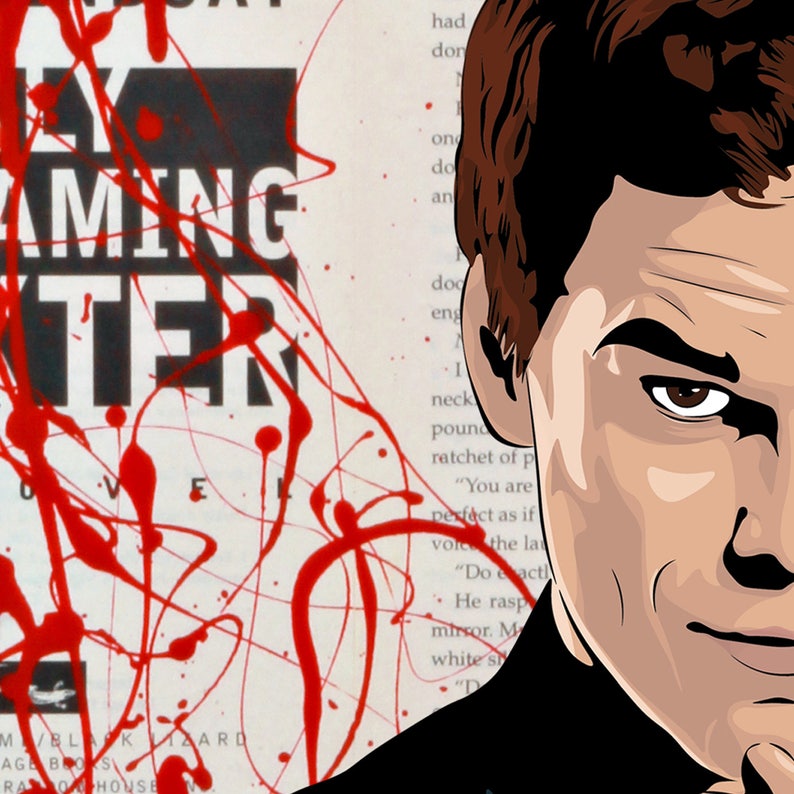 Dexter Morgan Original Artwork Canvas & Prints. Comics Book - Etsy 日本