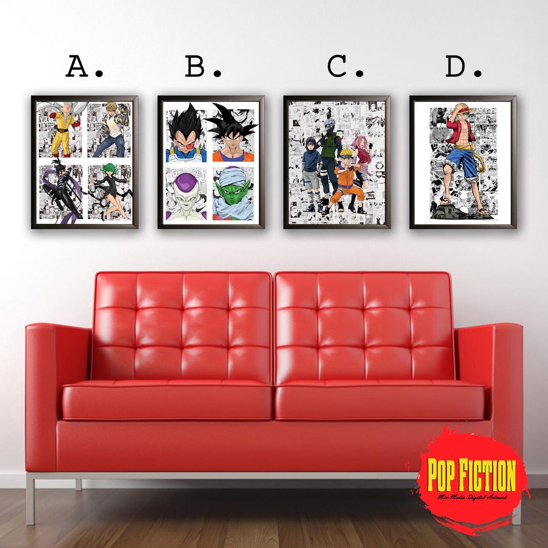 Japanese Cartoons. Original Artwork Canvas & Limited Prints Collectible ...
