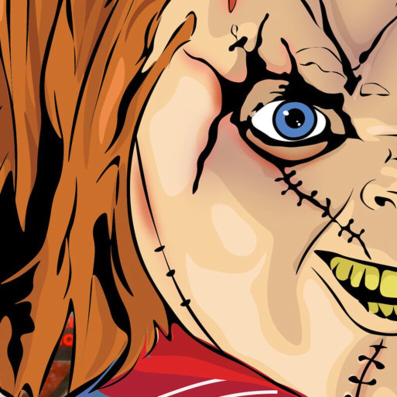 Horror Chuckyleatherfacehellraiserhannibalpinheadart | Etsy