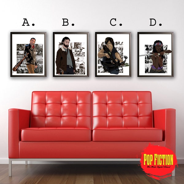 Walking Dead Negan Posters - Etsy