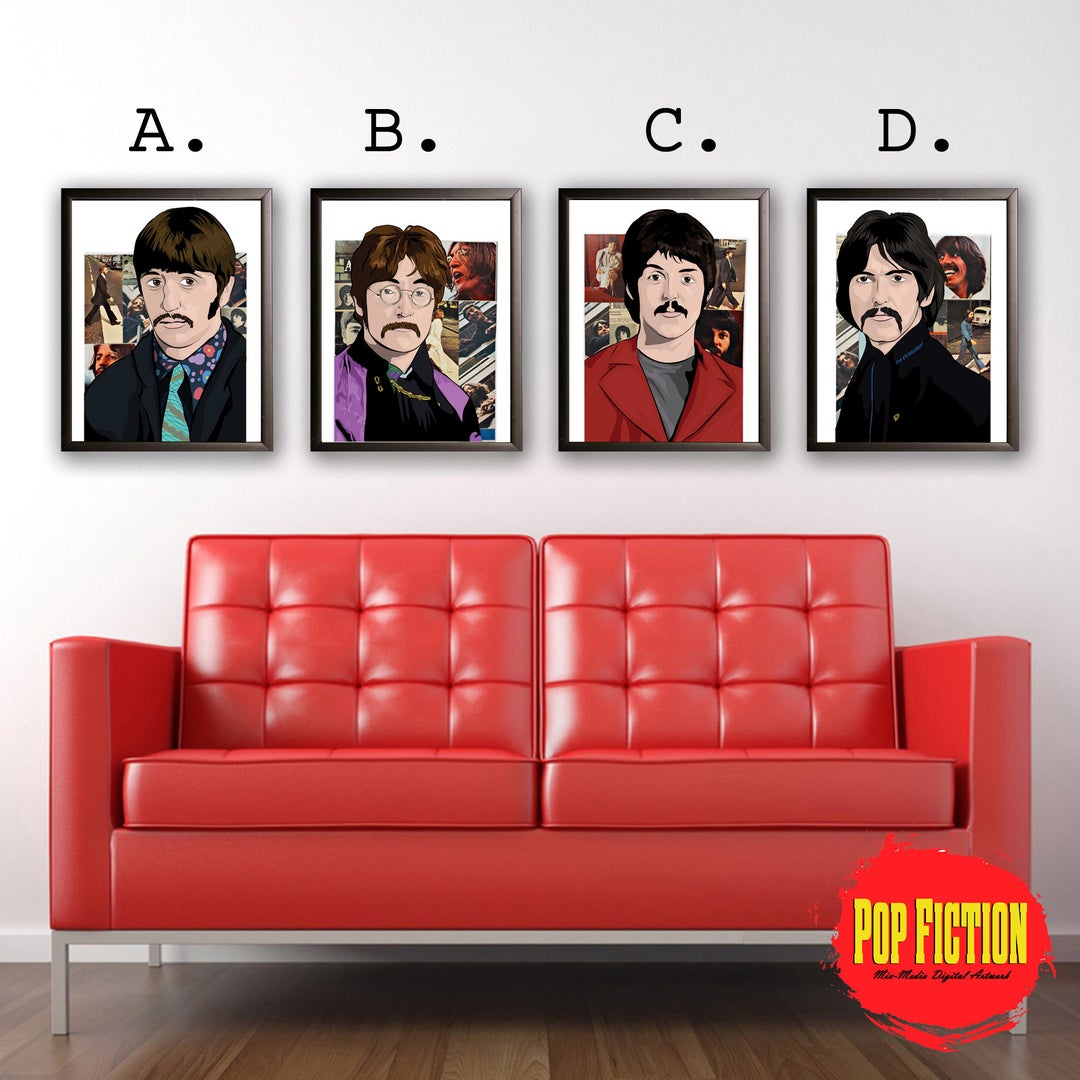 The Beatles Original Artwork Canvas & Prints. Comics, Book, Collectible ...
