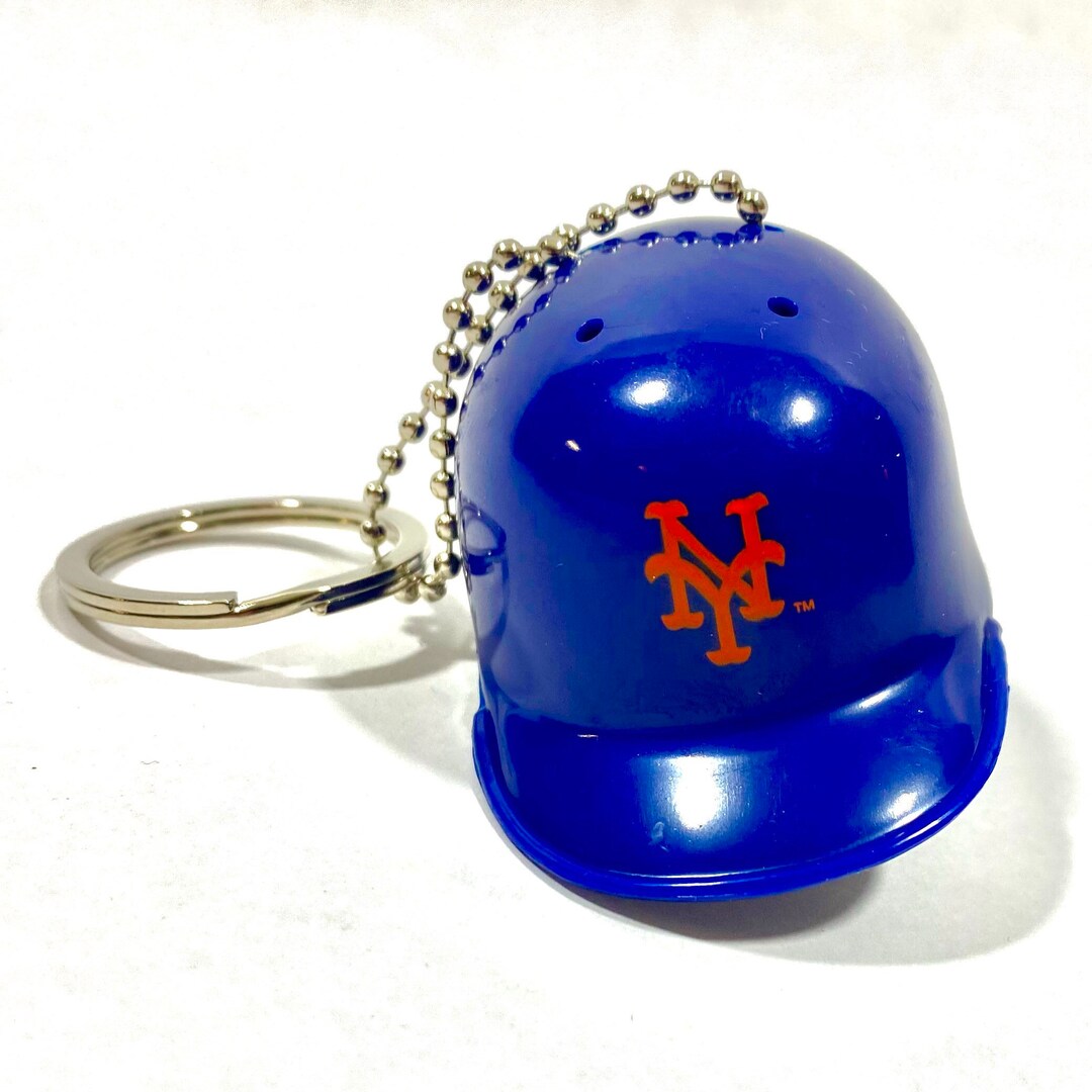 New York Mets Mini Batting Helmet Keychain - Etsy