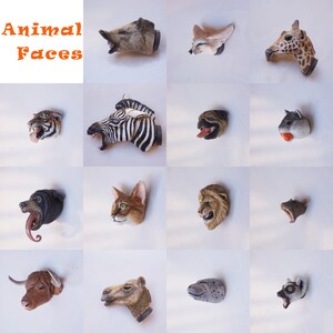Funny Animal Face Magnets-part B - Etsy