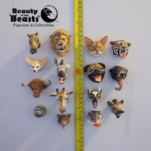 Funny Animal Face Magnets-part B - Etsy